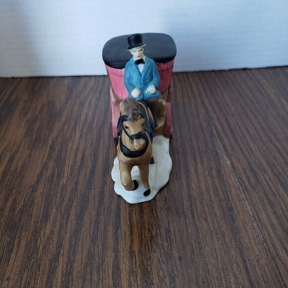 Accents | Vintage Ceramic Coach With Horse And Rider Unbranded | Poshmark